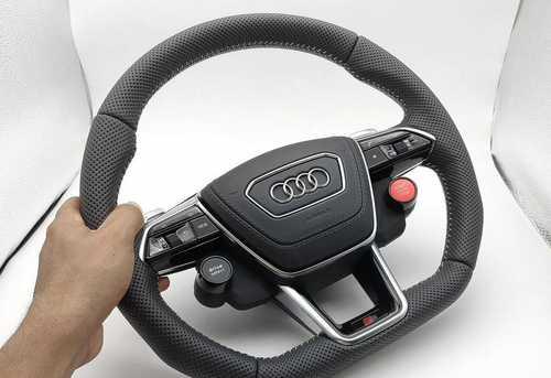 Спортивный руль Audi A6 A7 S6 Q7 Q8 с доп кнопками