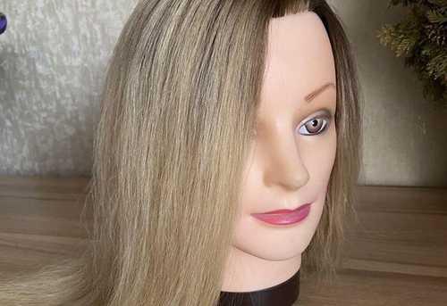 Голова манекен с натуральными волосами