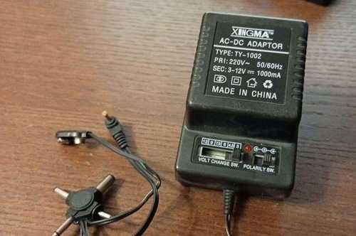 Универсальный 6-in-1 AC-DC adaptor 3V-12V 1000mA