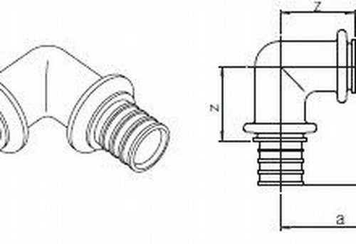 Не заказывать Угольник 90латунный 50х4,6 (ст.ар