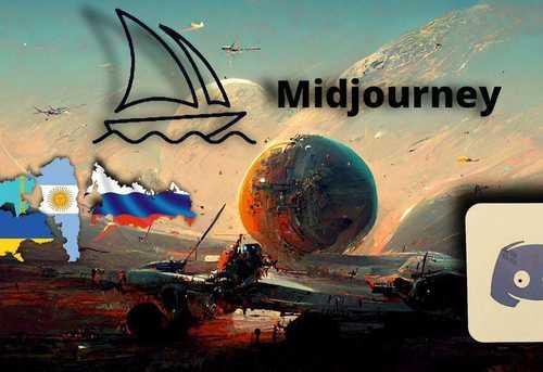 Миджорни midjourney 5.2V оплата нейросеть + сервер