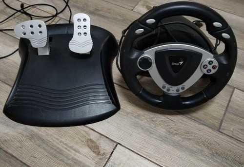 Игровой руль и педали к приставке PlayStation 2