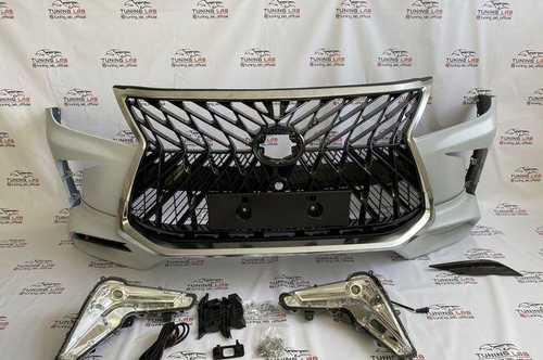 Lexus LX570 2008-2015 Бампер стиль 2016+ TRD H1LV5