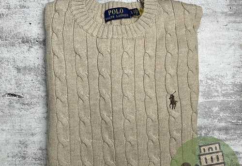 Бежевый свитер Polo ralph lauren