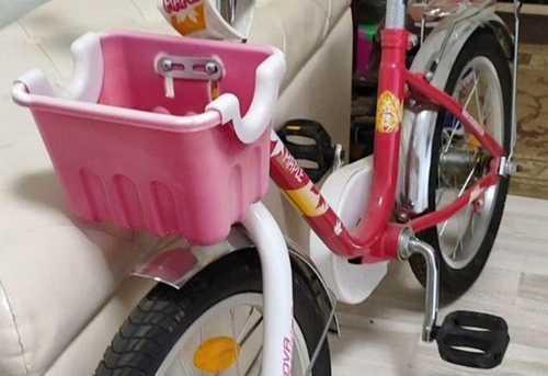 Велосипед детский novatrack 16 с корзинкой