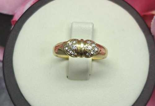 Золотое кольцо 750 с бриллиантами