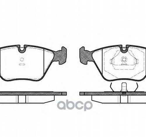 Комплект тормозных колодок дисковый тормоз 027000