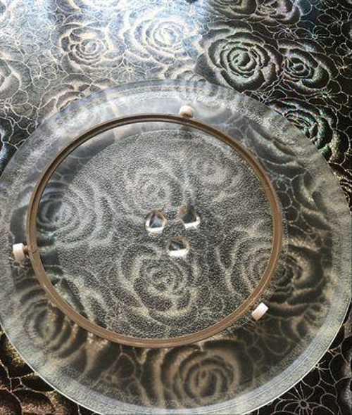Тарелка с кольцом вращения для свч