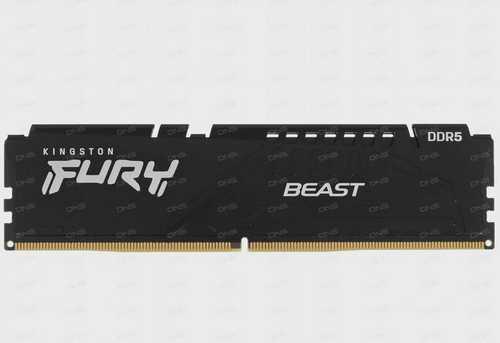 Память Kingston fury Beast Black DDR5 16Гб