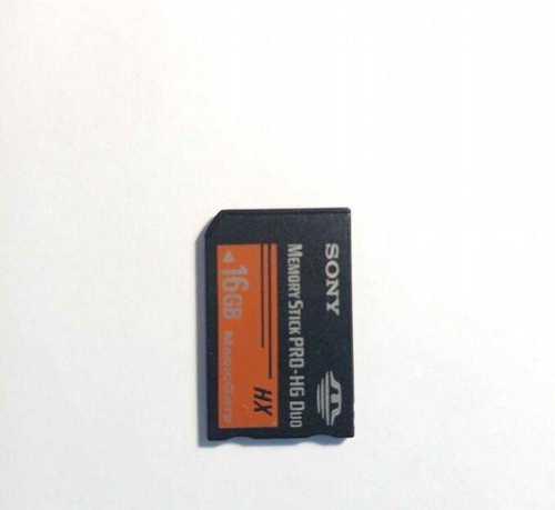 Sony memory stick pro h6 duo 16gb