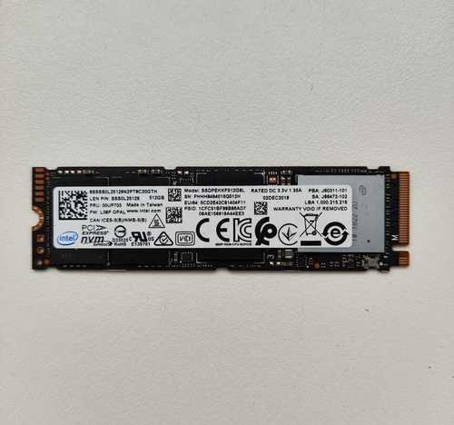 SSD m2 nvme 512gb Intel