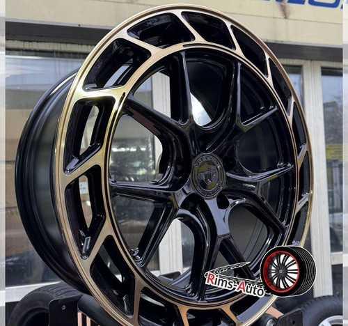 Диски vossen r19 5 114.3 черный с бронзой