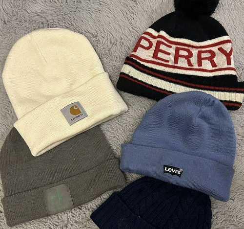 Шапки оригинал Fred perry, Levis, Carhartt, Calvin