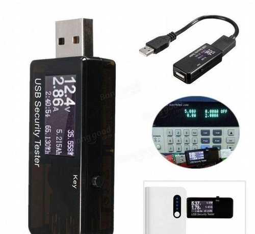 Тестер - детектор мощности USB (ток, напряжение, t