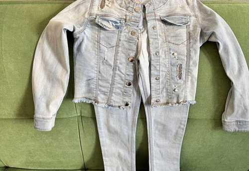 Джинсовая куртка, джинсы для девочек mayoral