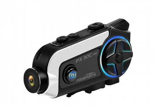 Мотогарнитура Fodsports FX30C Pro с видеорегистрат