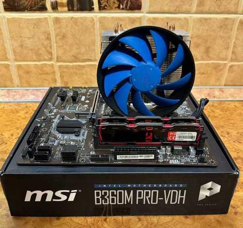 Игровая сборка MSI B360M PRO-VDH i5 9400F  16гб