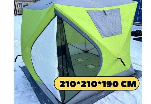 Зимняя палатка куб трехслойная 210Х210