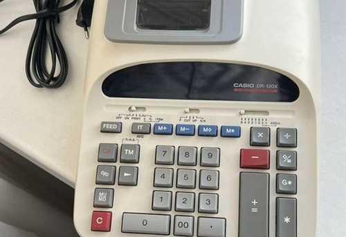 Калькулятор casio с печатью