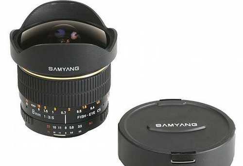 Объектив Samyang 8mm f/3.5 Fish-eye CS Canon