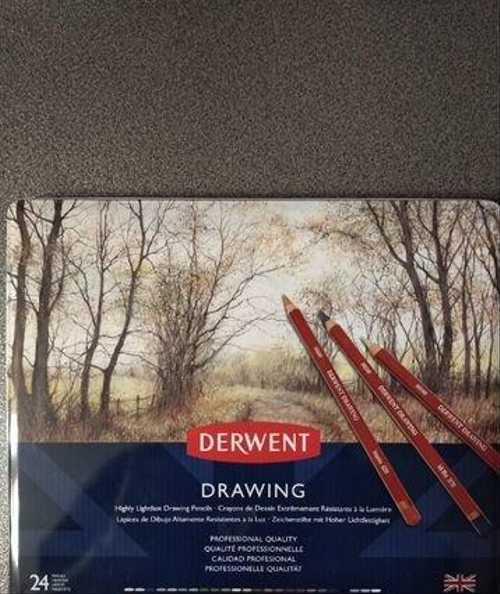Набор карандашей цветных Derwent "Drawing" 24 цв