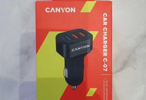 Автомобильное зарядное устройство Canyon CNE-CCA07