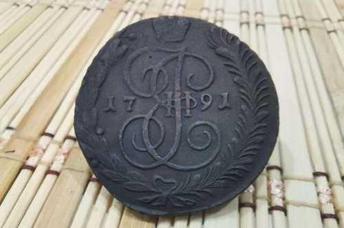 5 копеек 1790-91г ам