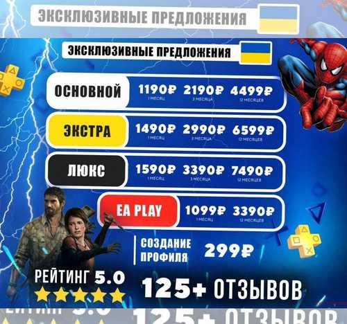 Подписка ps plus deluxe продление РФ (Арт.39208)