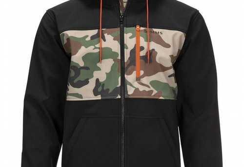 Simms Rogue Fleece Hoody CX Woodland Camo p.S,XL