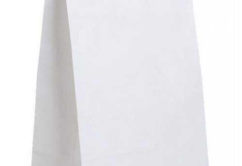 Крафт пакет бумажный белый 22х12х29 см, плотность