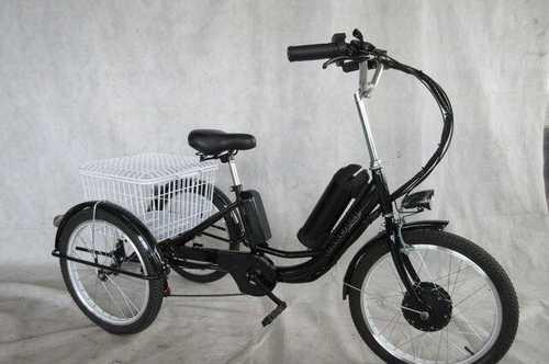 Электровелосипед трехколесный взрослый 350W 20" 6