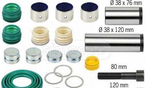 Р/к направляющих суппорта (20 деталей) wabco о.н.1