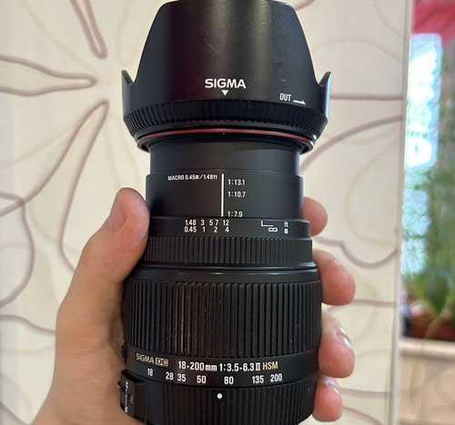 Объектив sigma 18-200 для Nikon. Дефектный