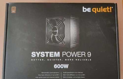 Блок питания be quiet system power 9 600w