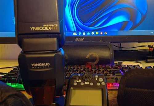 Вспышка камеры Yongnuo YN600X-RT +YN-E3-RT