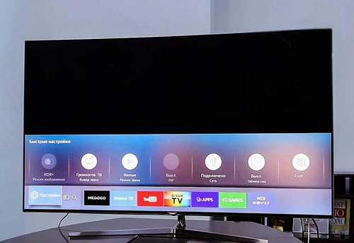 Загнутый qled 4K UHD телевизор samsung 55" 9серия