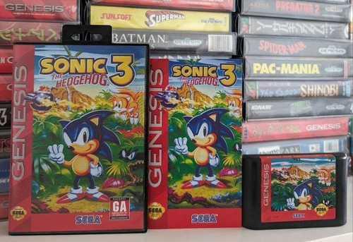 Картридж Sonic 3 The Hedgehog - Sega Genesis