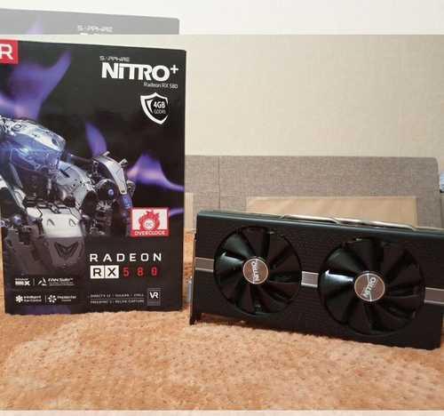 Видеокарта Sapphire Nitro  RX 580 4 gb OC