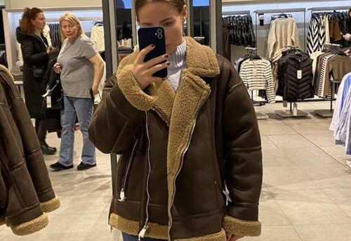Дубленка женская Zara