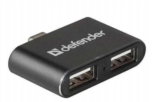 Концентратор Defender Quadro Dual USB3.1 type C