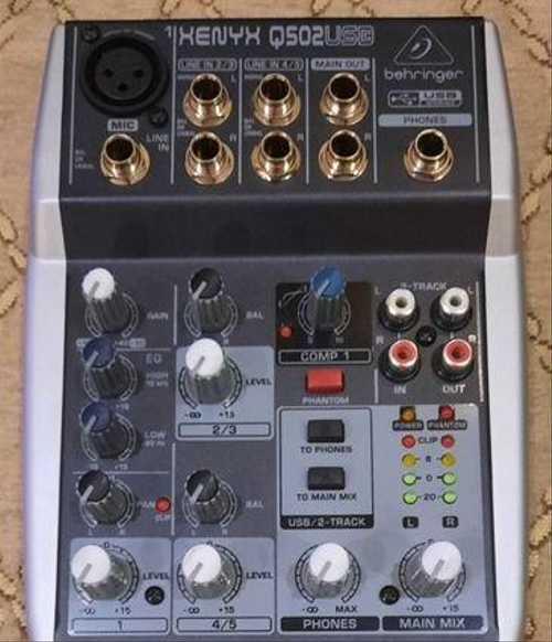 Микшерный пульт Behringer Xenyx Q502Usb Микшер New