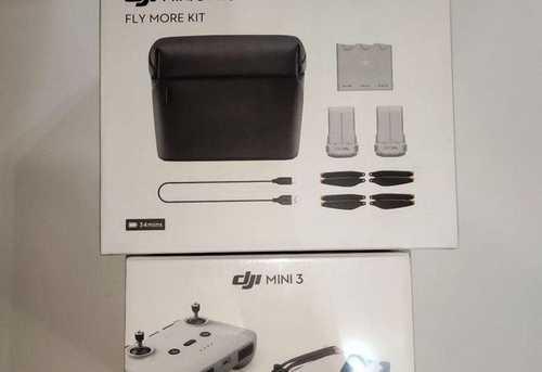 DJI Mini 3 + Fly More Kit 34min Новый