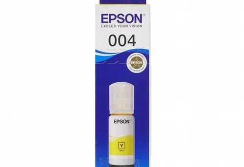 Чернила epson 004 желтый для струйного принтера