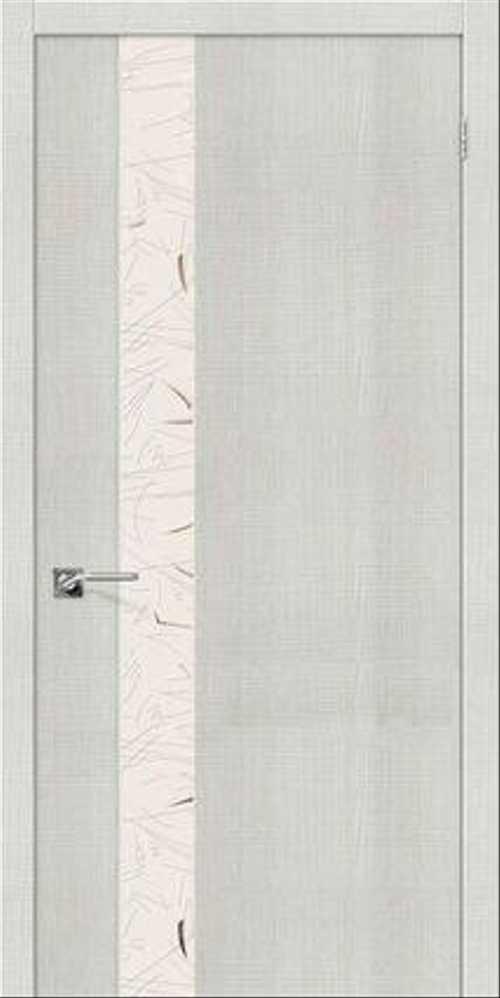 Межкомнатная дверь Порта-51, остеклённая, Bianco C