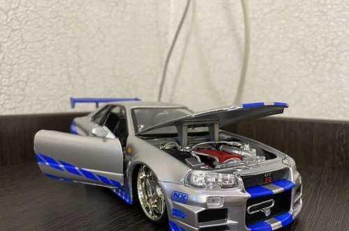 Nissan Skyline R34, модель 1:24 серии «форсаж»