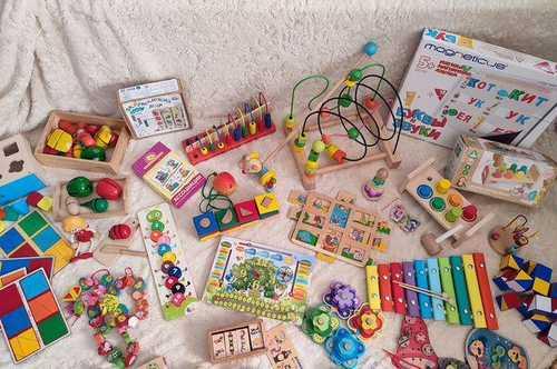 Большой пакет игрушек для занятий с ребёнком