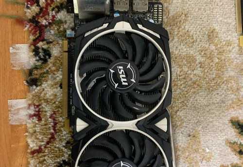 Видеокарта AMD RX 580 8GB MSI armor OC