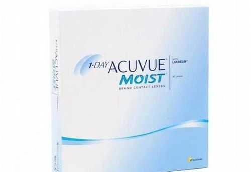 Линзы однодневные acuvue moist -1.75 (90 шт)