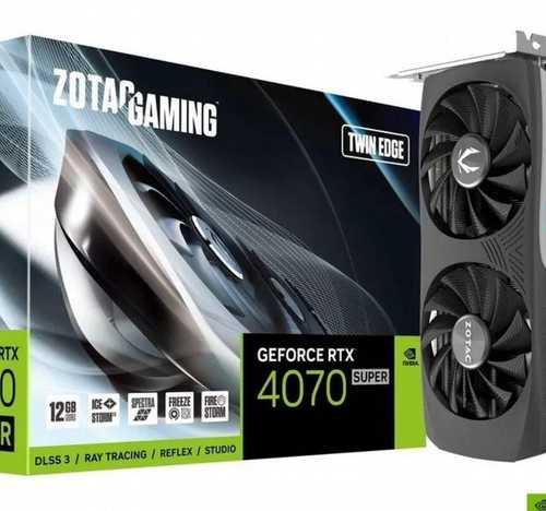 NEW zotac Видеокарта GeForce RTX 4070 super 12gb