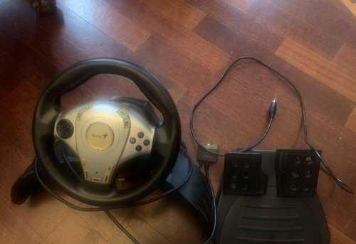 Игровой руль Genius Twin Wheel F1 PC, с педалями